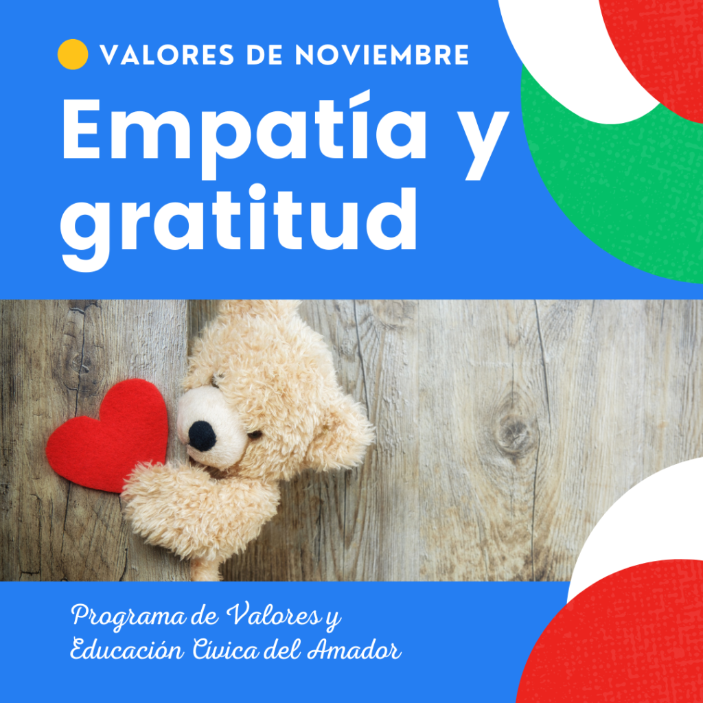 Eduquemos con empatía, agradecimiento y amabilidad. - Colegio Amador